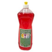 Liquide vaisselle main parfum cerise au vinaigre blanc 1L.