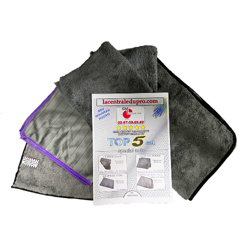 Kit 5 Microfibres Carbone - TOP 5 SET Spécial Auto - 014