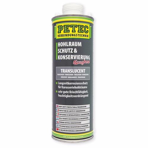 Cartouche protection cavité et corps creux transparente 1000ml PETEC ...