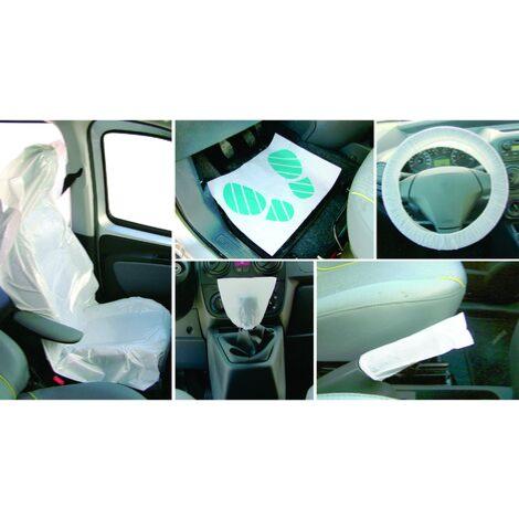 1 Carton de 100 kits de protections jetables intérieures de voiture 5 en 1